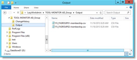[update] powershell monitor and report active directory group