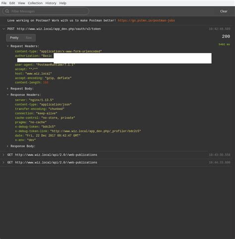 auth token not sent with request linux · issue 4008 · postmanlabs