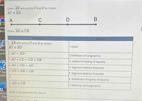 Iref Given Overline AB With Points C And D As Shown Overline AC Overline BD A C D B Go Math