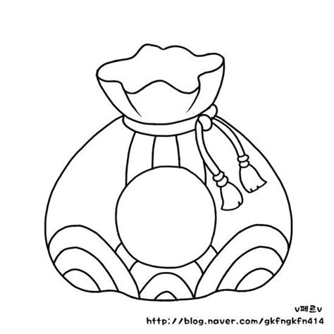 2016 새해 일러스트 복주머니 그리기 강좌 네이버 블로그 색칠 활동 어린이 미술 활동 크리스마스 카드