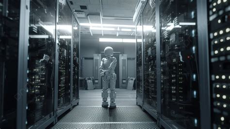 Bitcoin Enabled Robot In Server Room A 3d Render Background Bit Bitcoin Bitcoin Mining