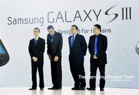 Chasing Food Dreams Samsung Galaxy S Iii Media Launch The Samsung Galaxy S Iii Arrives In