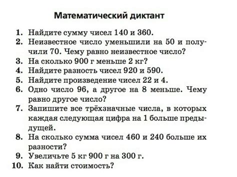 Математические диктанты В помощь учителю © Школа ВКонтакте