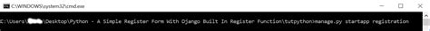 Python A Simple Register Form With Django Built In Register Function Sourcecodester