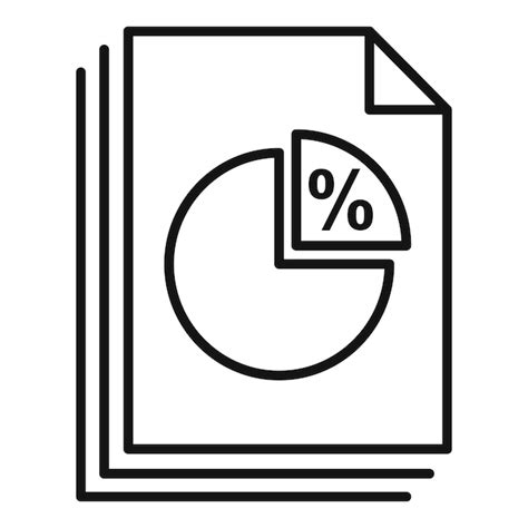 Premium Vector Tax Pie Chart Icon Outline Tax Pie Chart Vector Icon For Web Design Isolated On