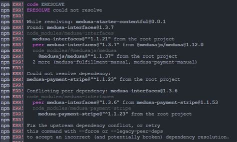 Cannot Install Contentful Starter Template · Issue 4251 · Medusajsmedusa · Github