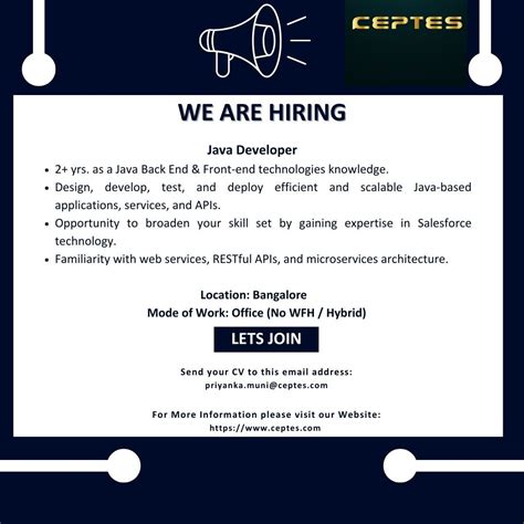 Priyanka Muni On Linkedin Javafullstackdeveloper Ceptes Hiring