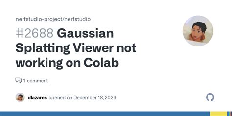 Gaussian Splatting Viewer Not Working On Colab · Issue 2688