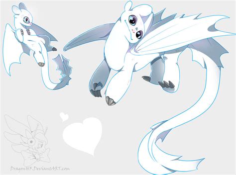 Light Fury By Dragonhf On Deviantart