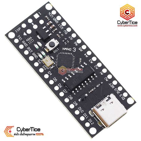 Arduino Nano 3 0 Atmega168p ชิฟ Ch340g แบบยังไม่บัดกรีขา Type C ขาย