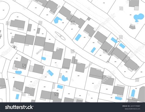 Urban Planning Territory 2d Rendering Cadastral Stock Illustration 2237779087 Shutterstock