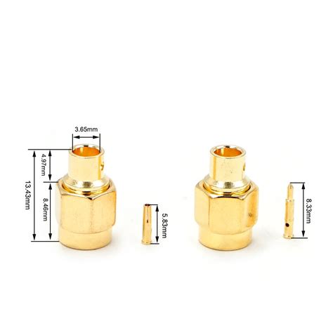 10pcs Sma Rf Connector Rp Sma Male Jack Plug Cente Grandado