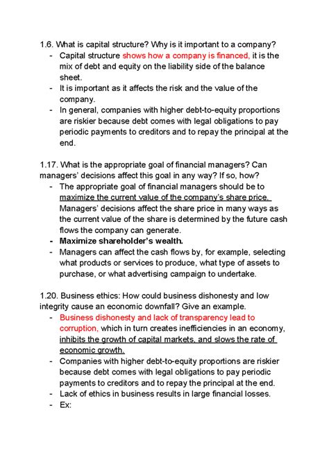 Fin111 Tut Answers W2 Question To Practice What Is Capital