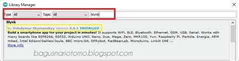 Menambahkan Library Blynk Pada Arduino Ide ~ Gp Speed