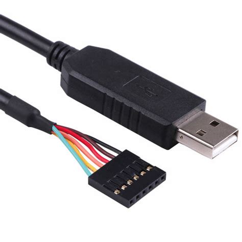 Getuscart Ftdi Chipset Usb To Serial Ttl 3 3v Uart Level Converter Cable 6 Way Pin 0 1 Pitch
