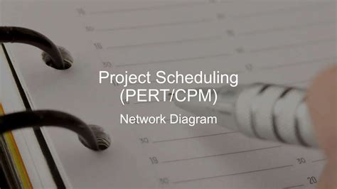 Session 9 Project Scheduling Pert Cpm Network Diagram Pptx Computer Software And