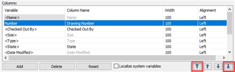SOLIDWORKS PDM 2021 New Column Configuration Controls