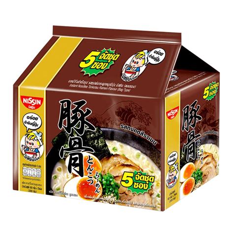นิสชิน บะหมี่กึ่งสำเร็จรูป รสทงคตสึราเมน 60 ก แพ็ค 5 Big C Online