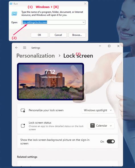 Lock Screen Settings In Windows Personalization