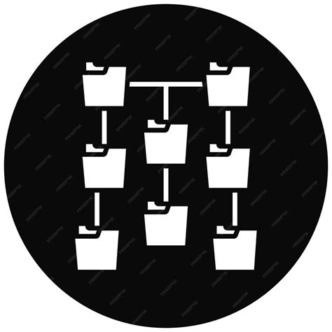 Premium Vector Folders Network Structure Icon Vector Image Can Be Used For Web Hosting
