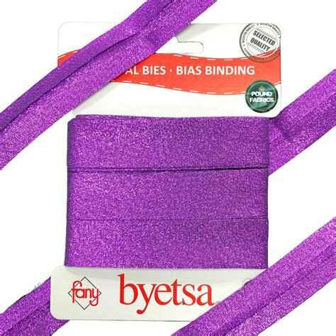 Plain Lamé Bias Binding Tape 5 Metres Plain Lamé Bias Binding Tape 5 Metres