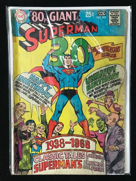 Dc Comics No207 80 Pg Giant Supermna