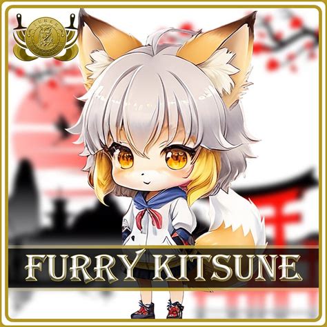 Furry Kitsune Pngtuber Chibi Pngtuber Kitsune Pngtuber Fox Pngtuber Fox Girl Pngtuber