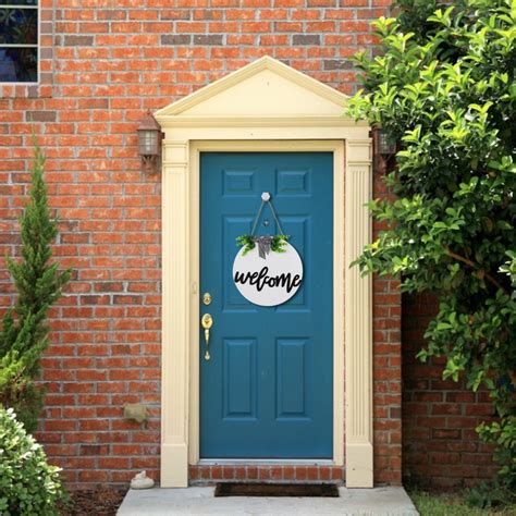 Като нашите котки кучета цветя висящи врати в провинциален стил добре дошли табела за врати