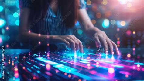 Digital Technology Internet Network Connection Big Data Digital Marketing Iot Internet Of