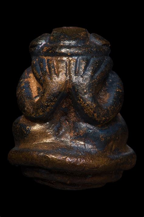 พระปิดตาพังพระกาฬ กระสุนพังพระกาฬ ชุด 4 องค์ แจกกรรมการ โบราณสถานเขาคา ปี 2544