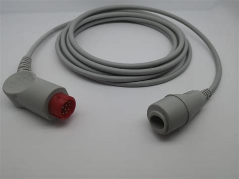 Mindray Ibp Transducer Adaptor Cable Tpu Material 36m Length For T5 T8 Connector