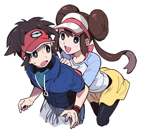 Rosa And Nate Pokemon And More Drawn By Harukawa Ifk E Danbooru