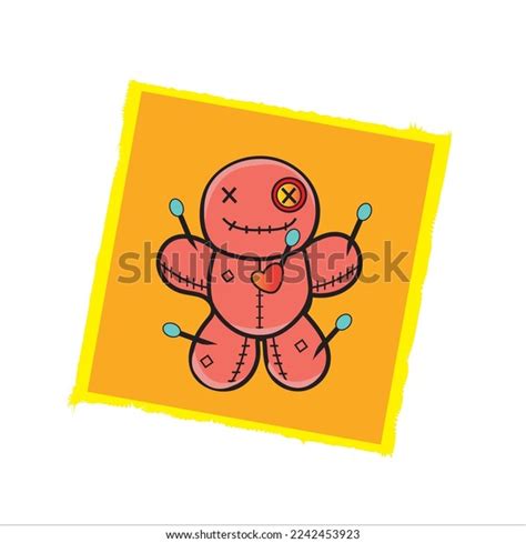 Cute Voodoo Doll Free Vector Stock Vector Royalty Free 2242453923