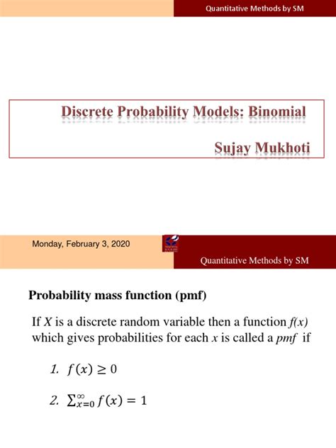 Ips Session7 Binom Mum Pdf Probability Distribution Random Variable