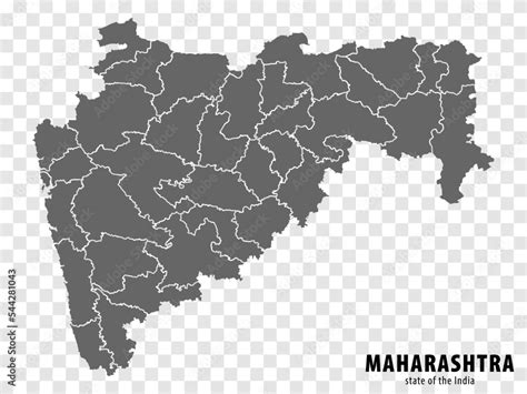 Blank Map State Maharashtra Of India High Quality Map Maharashtra With