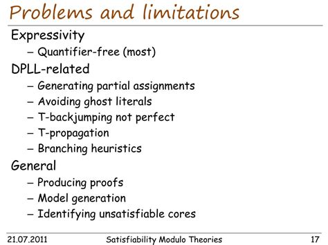 Ppt Satisfiability Modulo Theories Powerpoint Presentation Free Download Id1901442