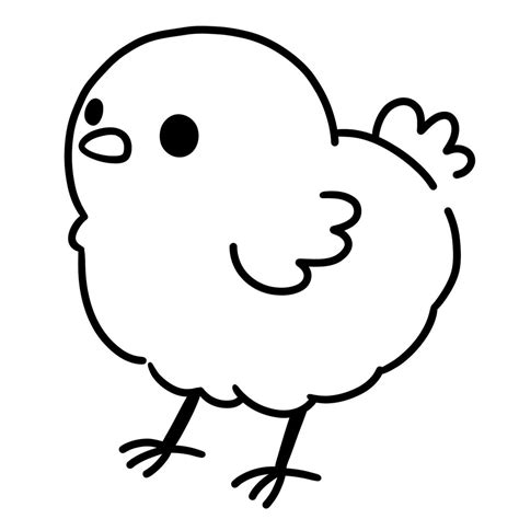 Learn How To Draw A Simple Cartoon Chick Step By Step