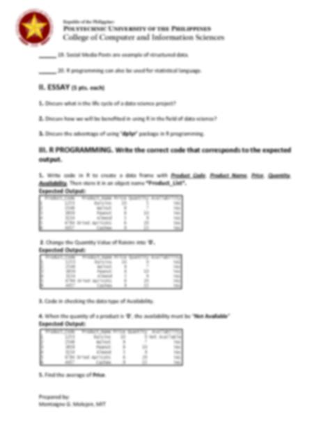 Solution Introduction To Data Science Midterm Exam 2020 2021 Studypool