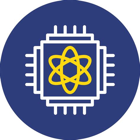 Quantum Computing Dual Line Circle Icon 39492668 Vector Art At Vecteezy