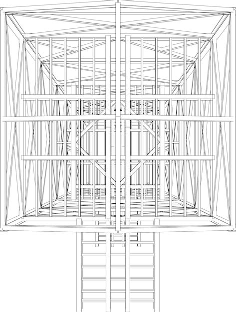 Premium Photo 3d Illustration Of Building Structure