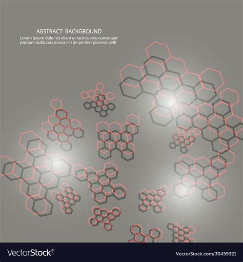 Abstract Science Background Hexagon Royalty Free Vector