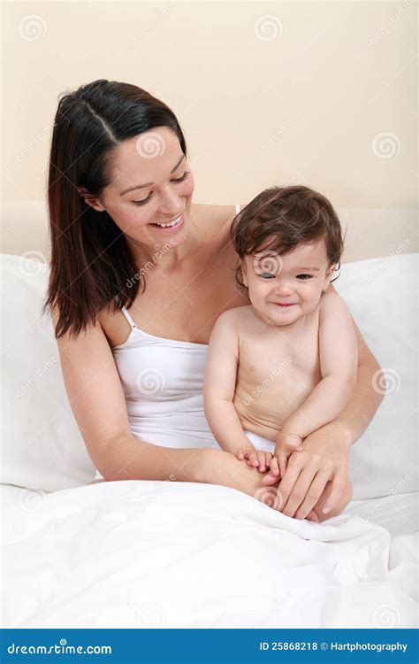 Baby And Mother Happy Stock Photo Image Of Baby Woman