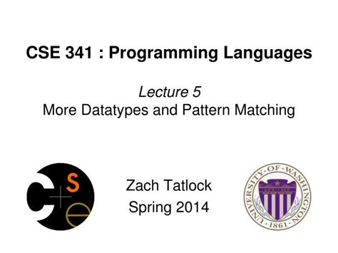 Ppt Cse 341 Programming Languages Lecture 5 More Datatypes And