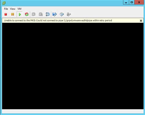 Unable To Connect To The Mks Could Not Connect To Pipe Pipevmware Authdpipe Within Retry