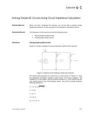 L Example For Solving AC Circuits Pdf Exercise Solving Simple AC Circuits Using Circuit