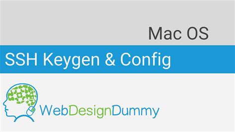 Ssh Keygen And Config On A Mac Youtube