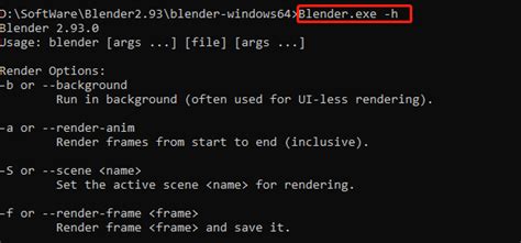 在cmd中运行blender脚本（不显示blender界面） blender exe b csdn博客