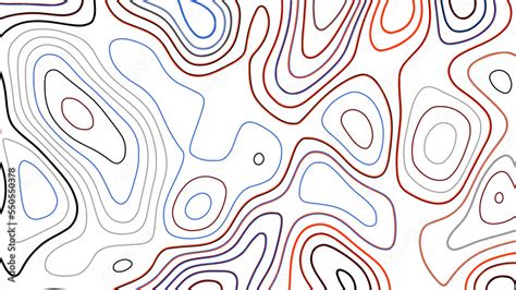 Topographic Multicolored Linear Background Abstraction With Place For