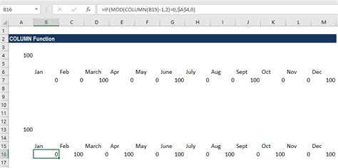 COLUMN Function Formula Uses How To Use COLUMN In Excel