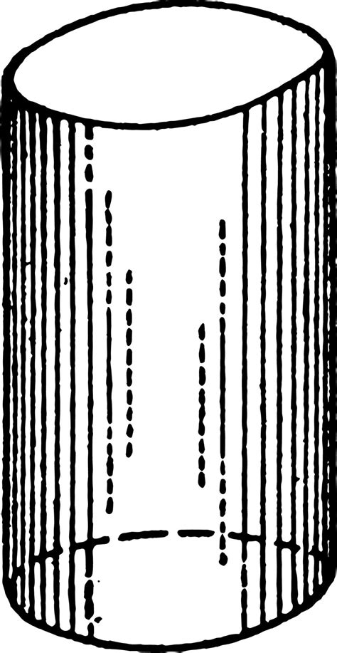 Prismatoid With 2 Circular Bases Vintage Illustration 13563057 Vector